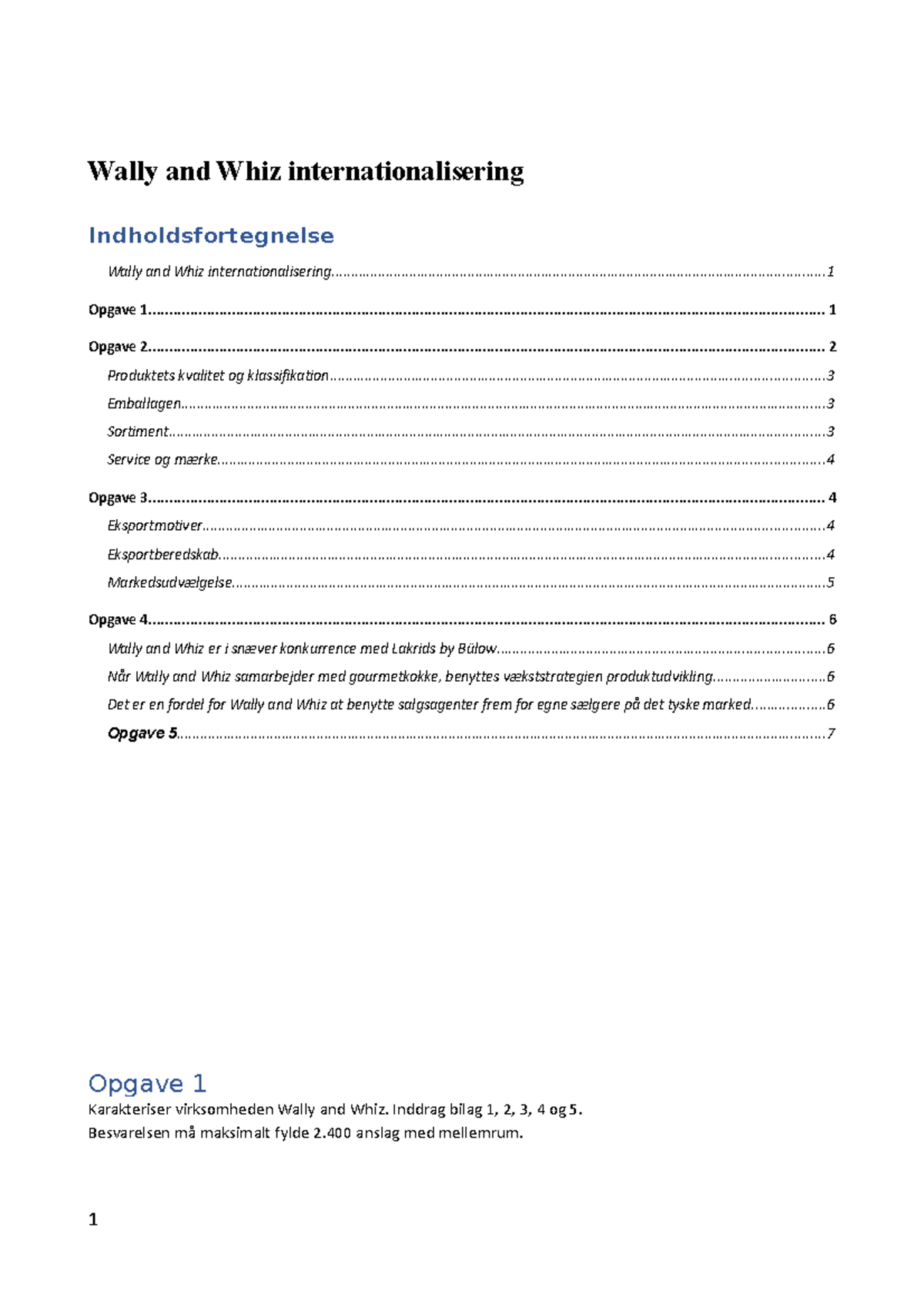 Wally and Wiz - - Studocu