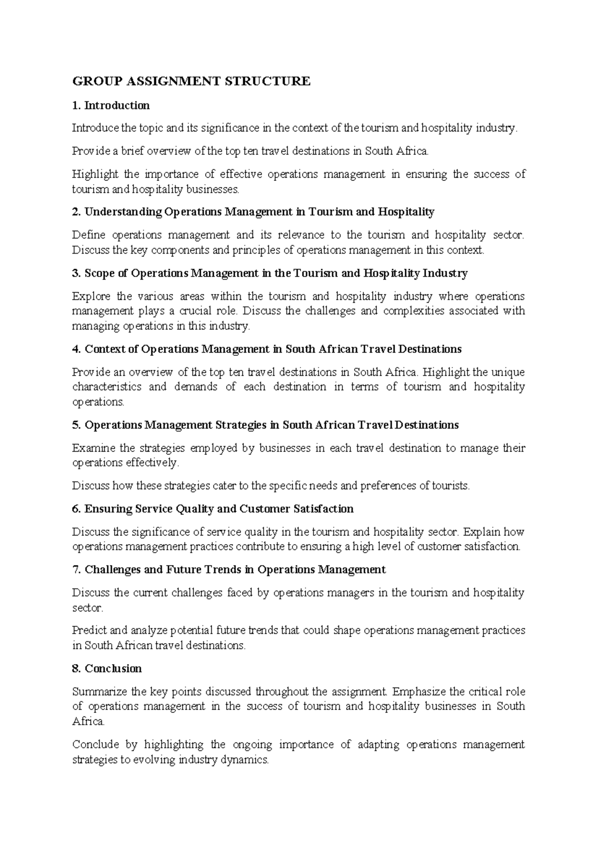 Group Assignment Structure (2) - GROUP ASSIGNMENT STRUCTURE 1 ...