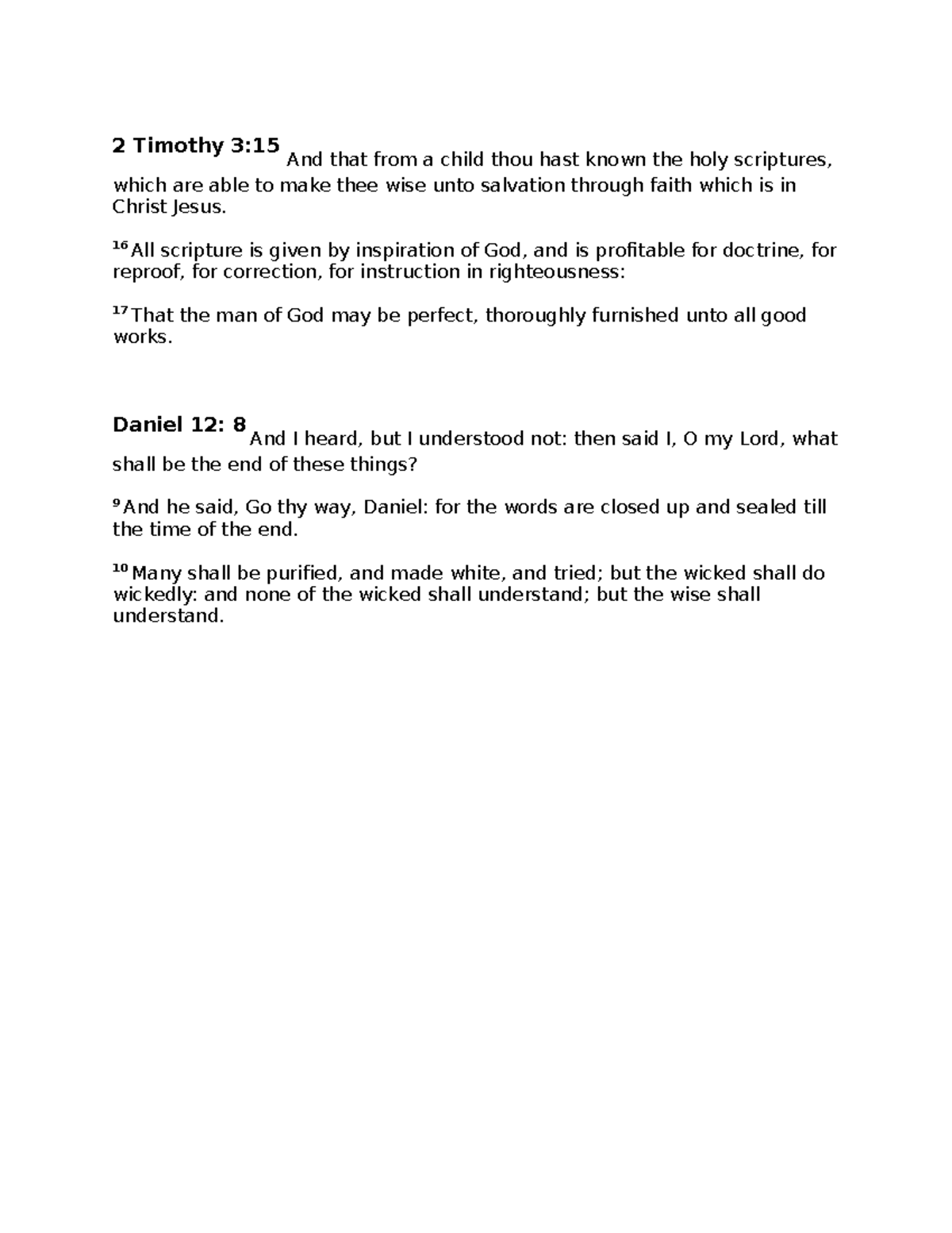Being Wise - dsafsatgs - 2 Timothy 3: And that from a child thou hast ...