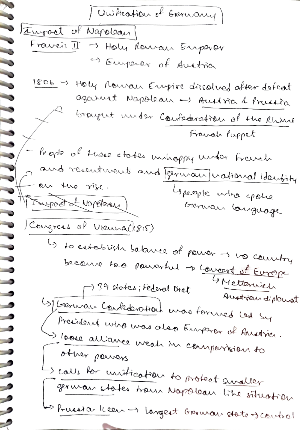 Unification of germany - 22518 - Studocu