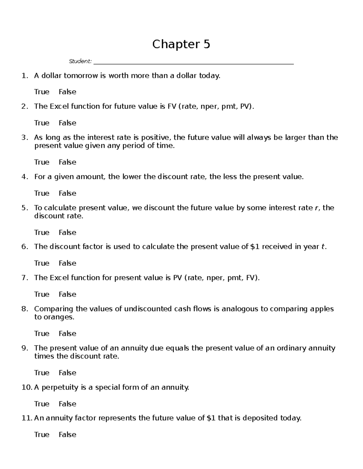 Chapter 5 - Questions and Answers - Chapter 5 _Student: - Studocu