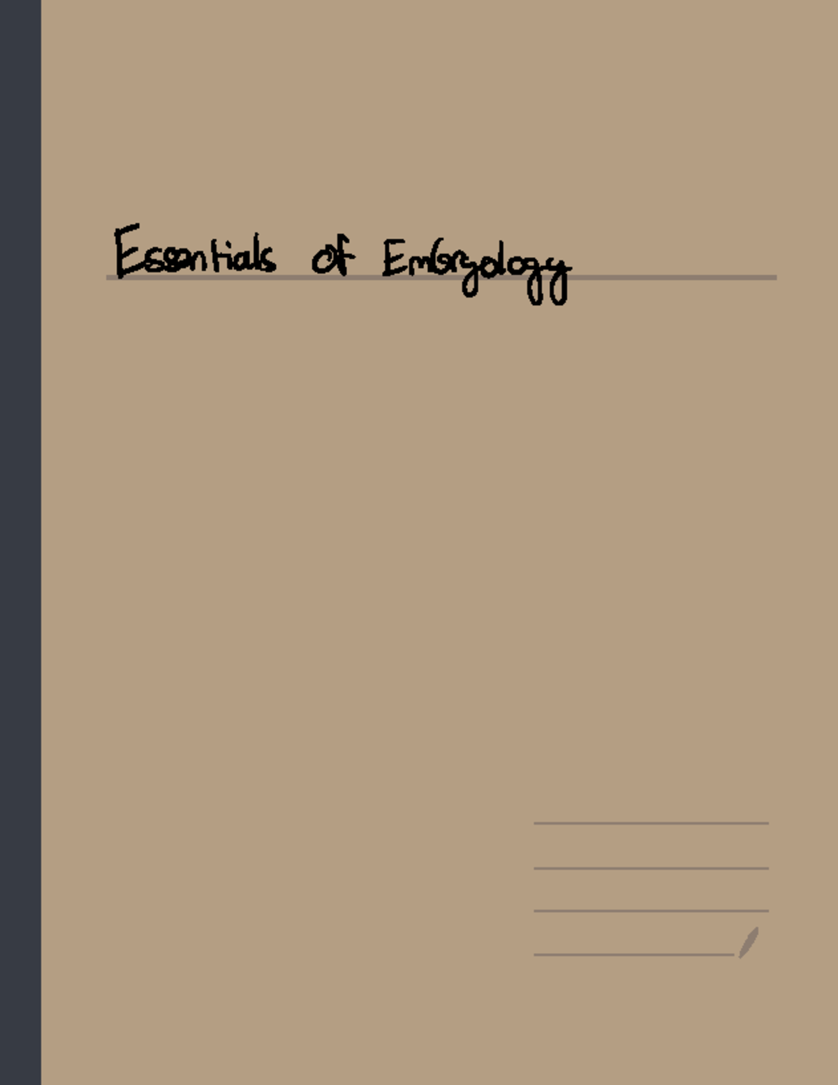 EE Lecture Notes - Essentials of Embryology LI : Introduction to ...