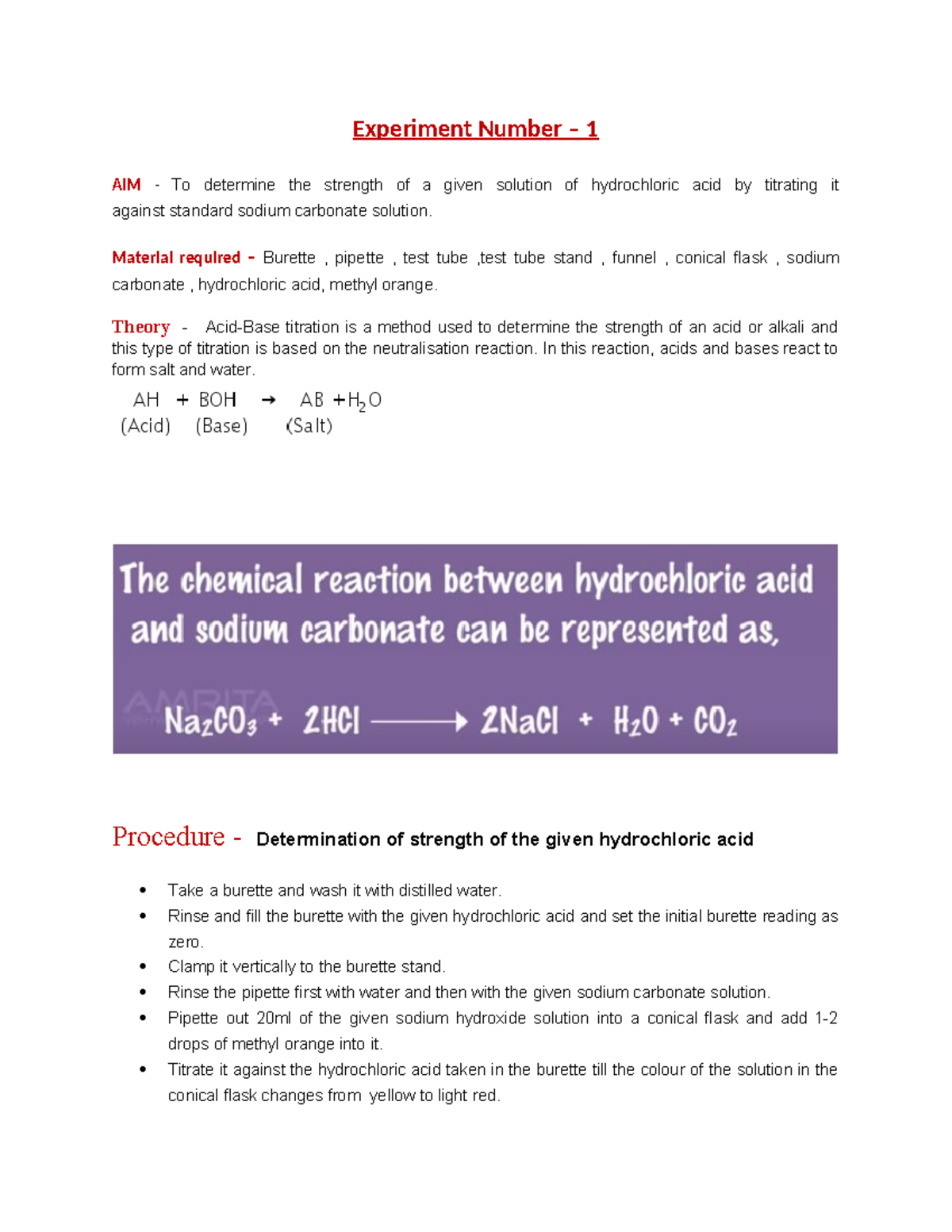 Experiment Number 1 & 2 - XI A practical - Experiment Number – 1 AIM ...