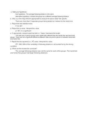 Psy 265 unit 5 homework - Is there a relationship between the time spent studying for an exam ...