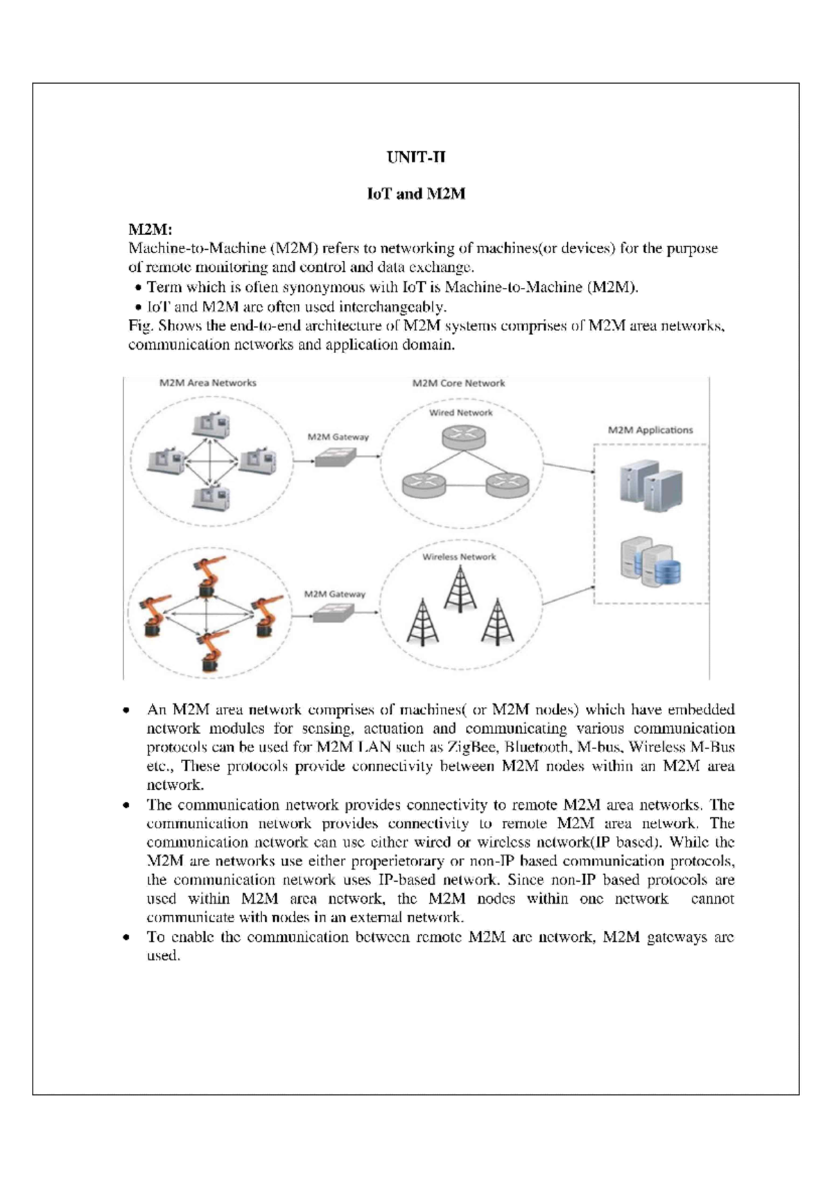 Iot and M2M - Iot and M2M - Internet of Things - Studocu