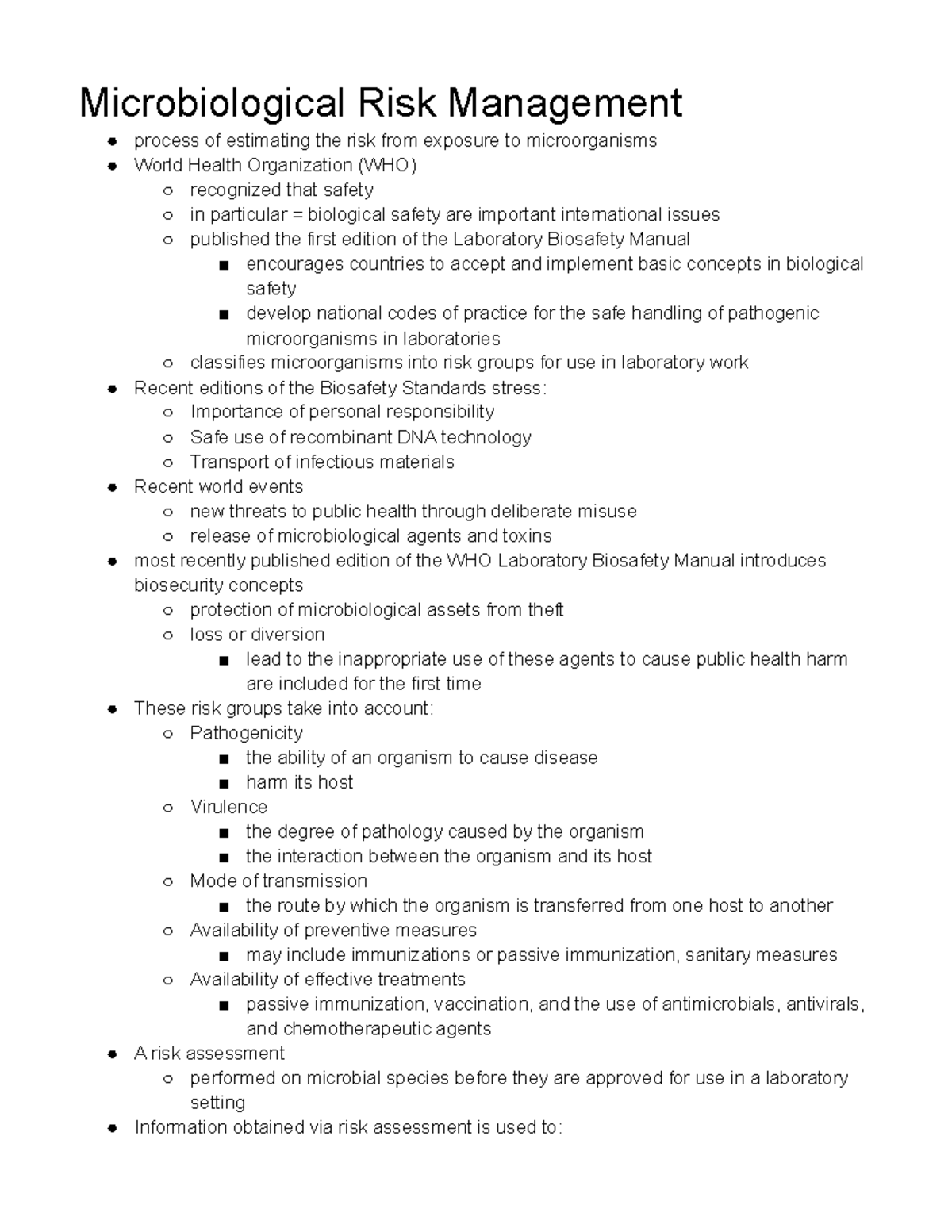 Lab Maintenance and Design Pt. 1.3 - Microbiological Risk Management ...