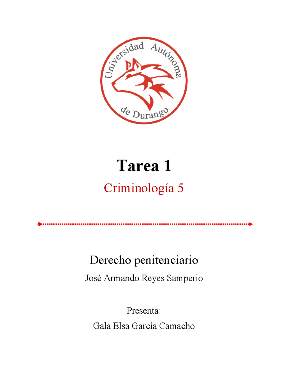 Penas Sustitutivas Tarea 1 Criminología 5 Derecho Penitenciario José 8918