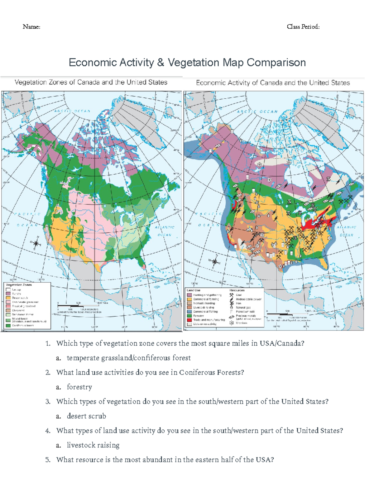 Copy of Economic Activties and Geography - Economic Activity ...