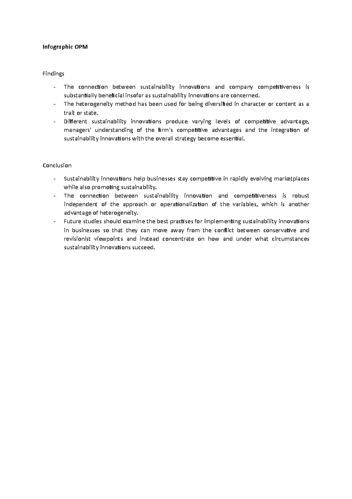 Infographic OPM - Infographic OPM Findings The connection between ...