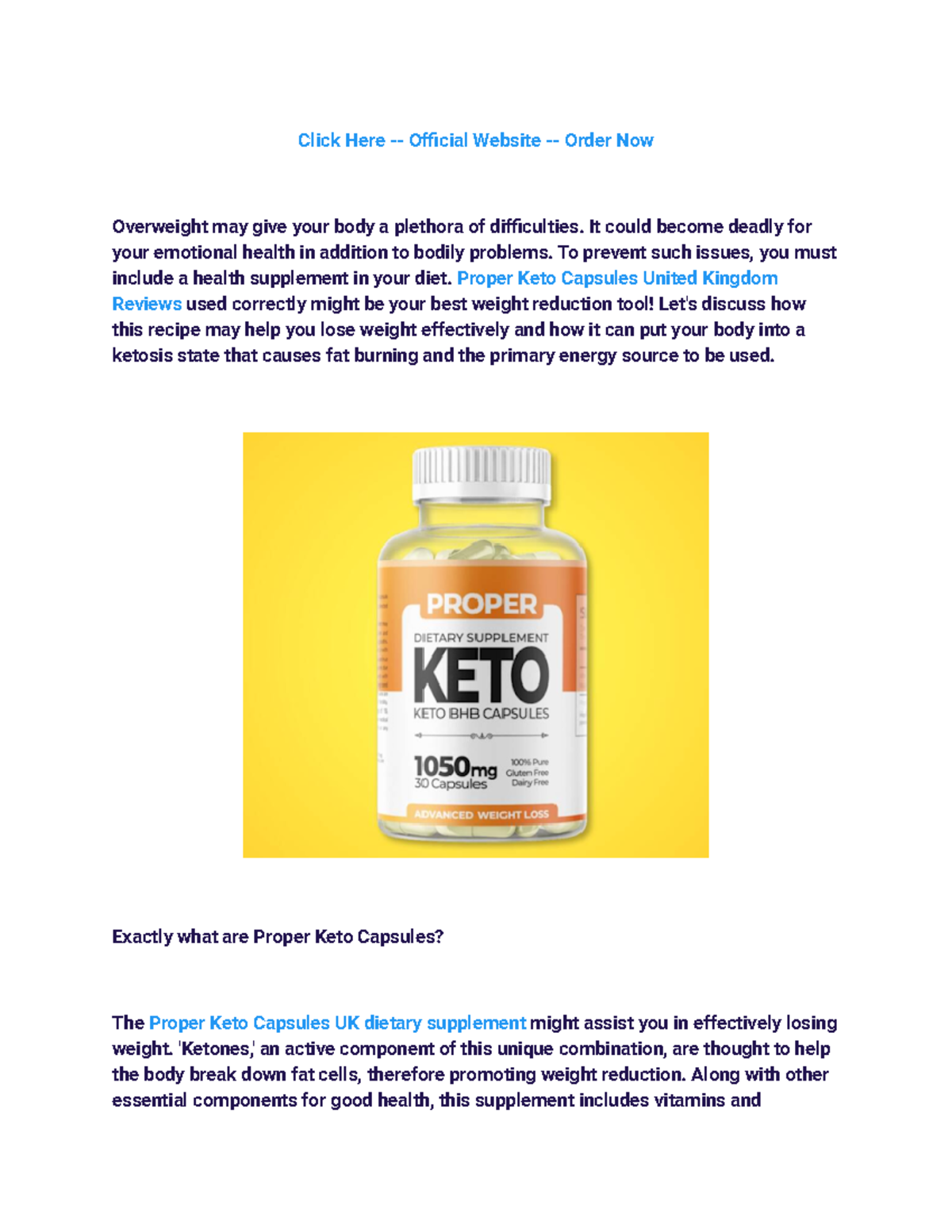 Proper Keto Capsules Uk Fuel Your Keto Goals Efficiently Click Here
