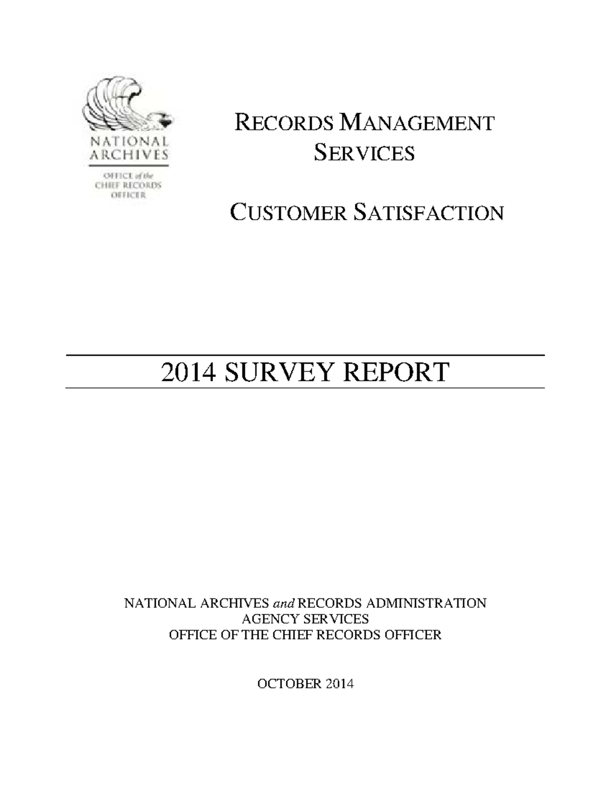 American archives surveys on records - RECORDS MANAGEMENT SERVICES ...