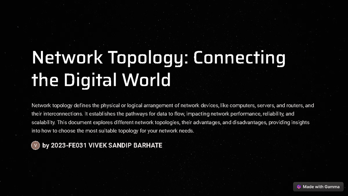 Network Topology Connecting the Digital World - Network Topology ...
