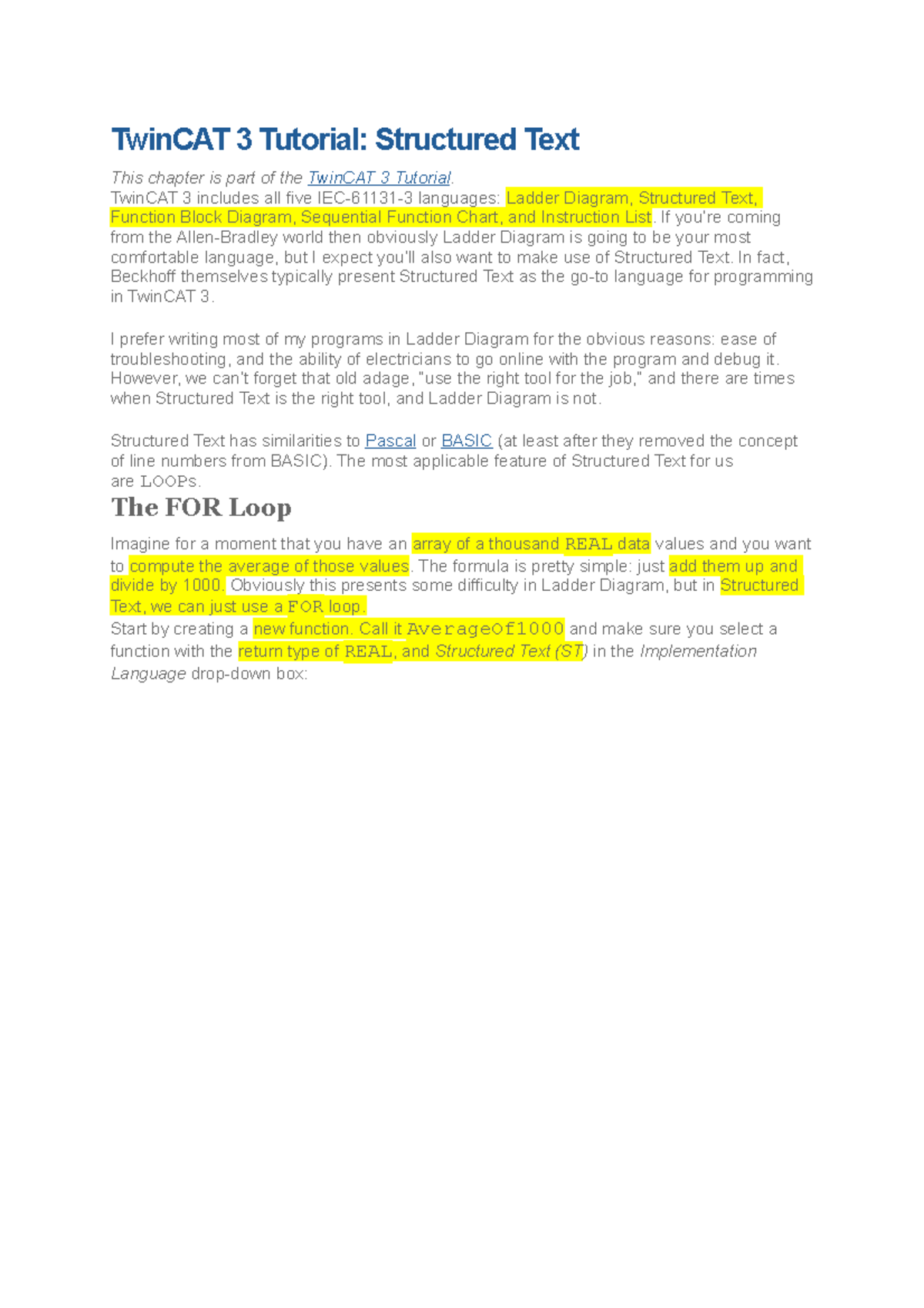 4 Structered Text Twincat 3 Tutorial Structured Text This