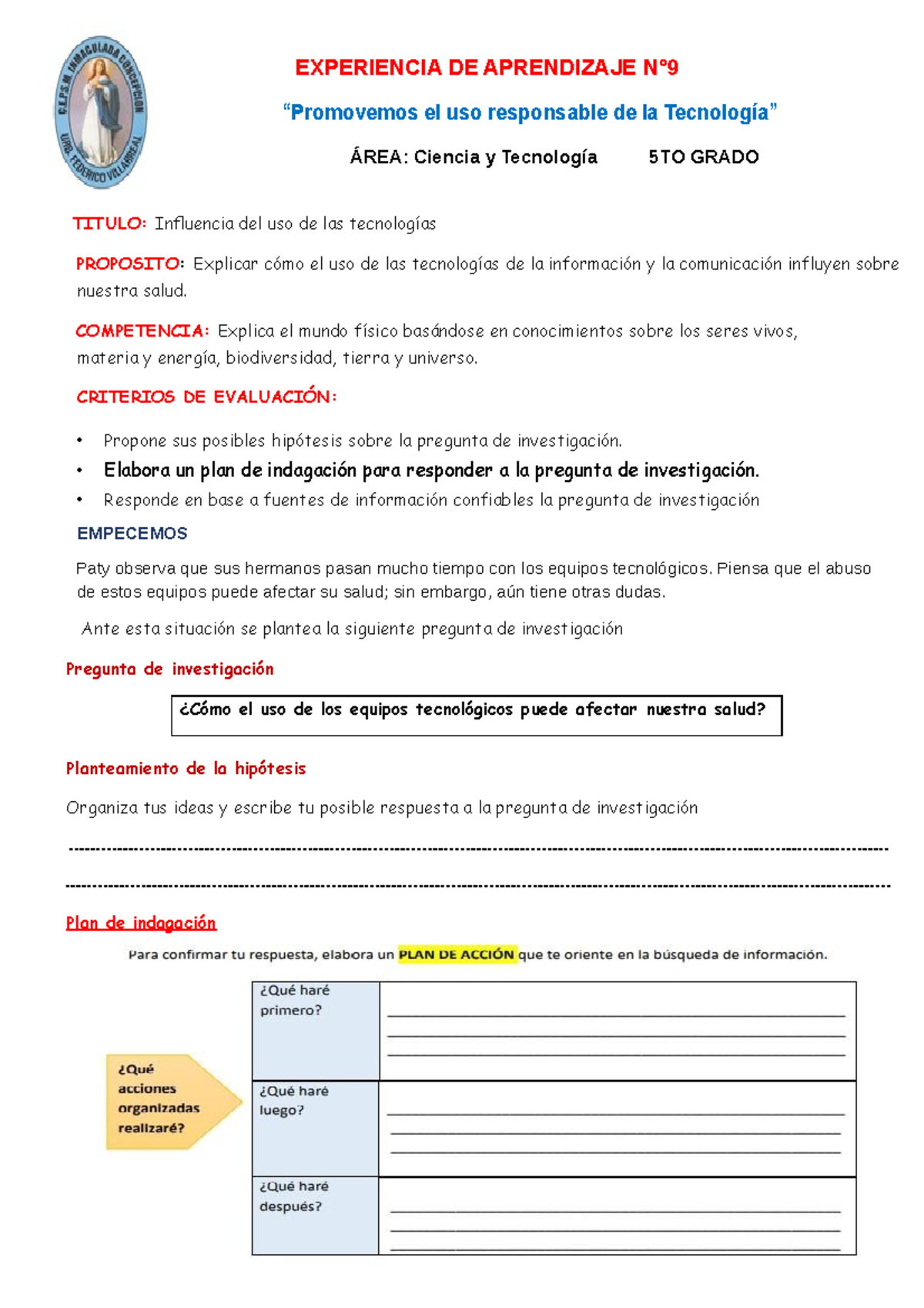 2-12-2022- Ciencia - Inﬂuencia del uso de las tecnologías de la ...