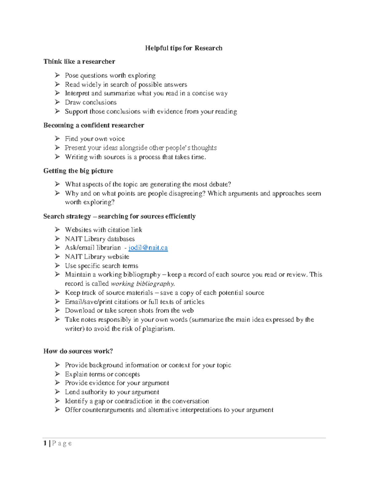 Helpful tips for Research Essay writing - 1 | P a g e Helpful tips for ...