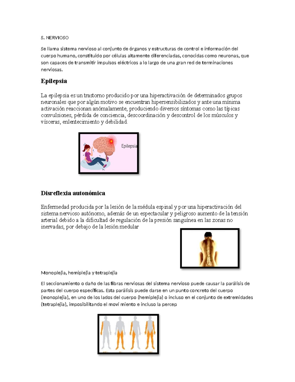 S Nervioso - S nervisos - S. NERVIOSO Se llama sistema nervioso al ...