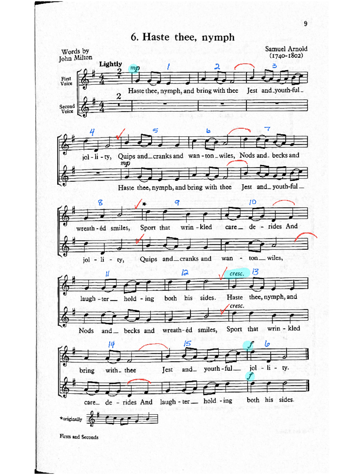 Haste Thee Nymph - Music - Studocu