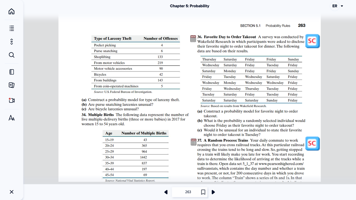 Mpage 263 - Page 263 - MATH 235 - 263 Chapter 5: Probability ER - Studocu