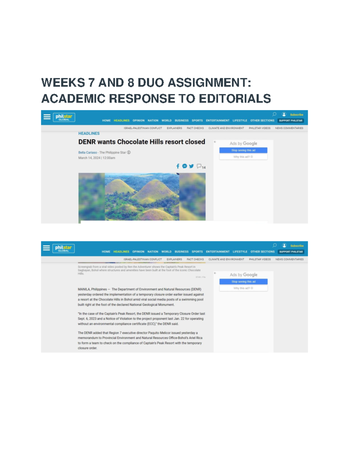 Business - Law on Business Organization - WEEKS 7 AND 8 DUO ASSIGNMENT ...