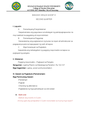 5E's SEMI- Detailed Lesson PLAN IN Science IV 3 - 5E's SEMI-DETAILED ...