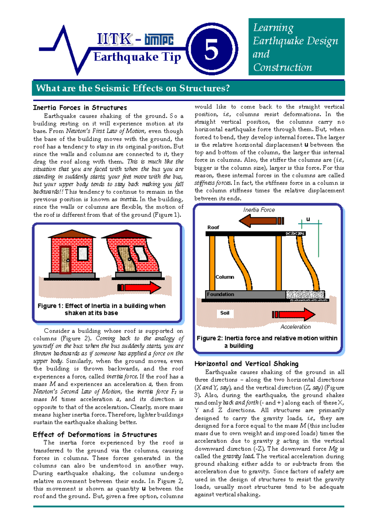 CSE 202 Chapter 3 3-Seismic Effects on Structures - What are the Seismic Effects on Structures ...