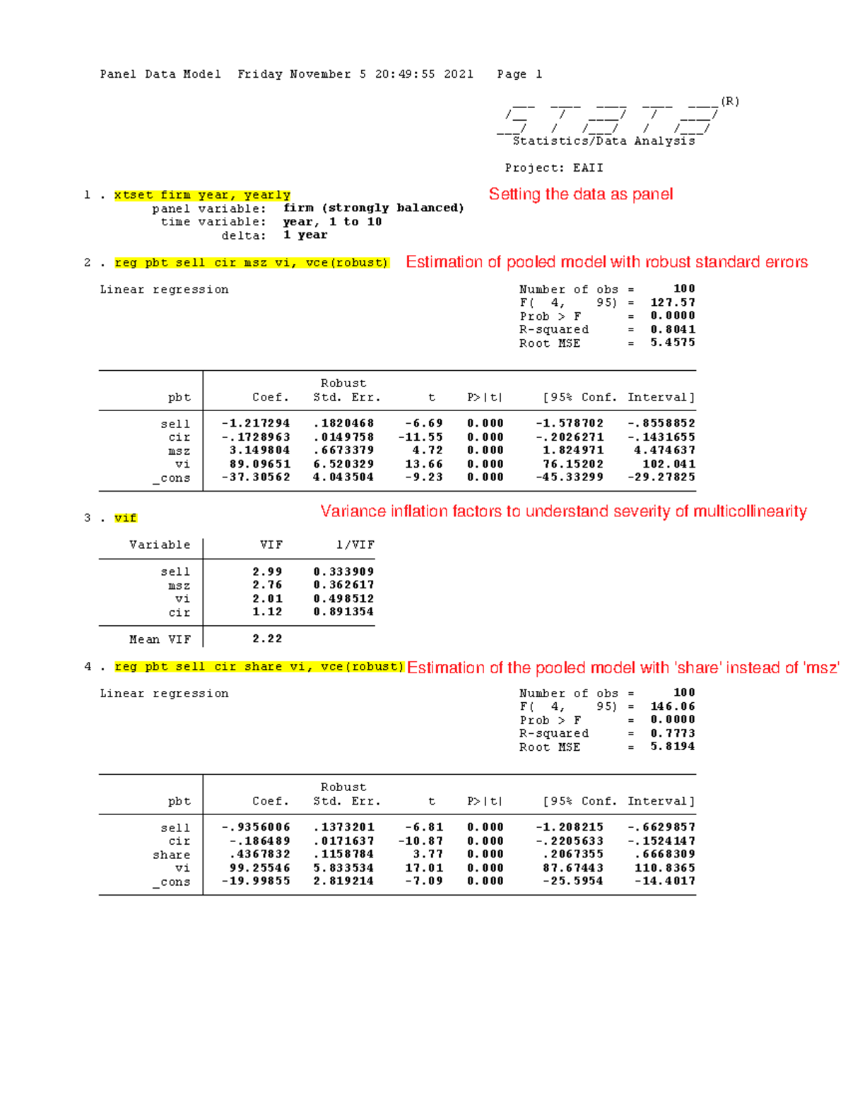 Panel Data Model-Estimation-Other Tests-2021 ...