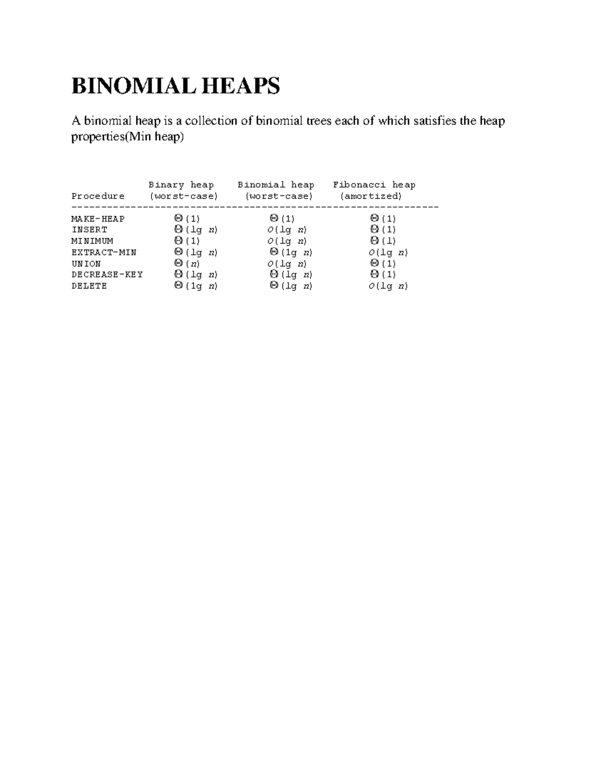 Binomial Heap - To understand binomial heap you must understand ...
