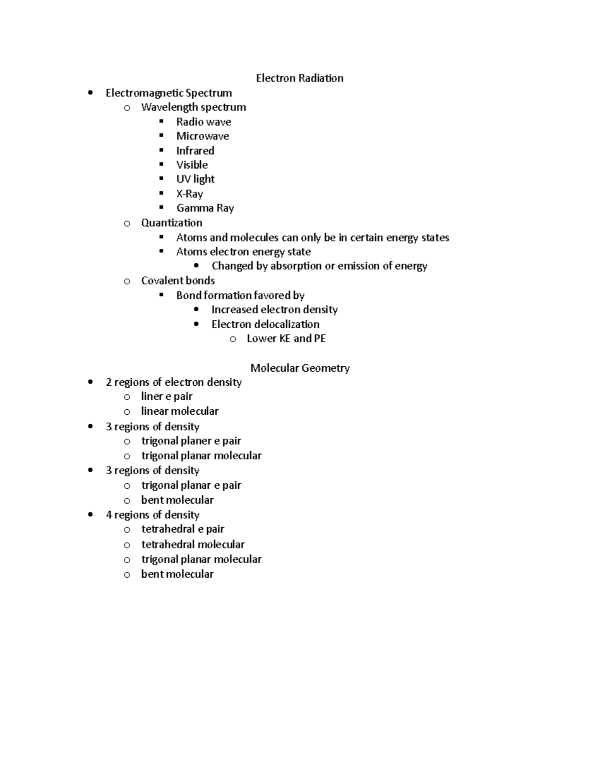 Electron Radiation - Lecture notes 28 - Electron Radiation ...