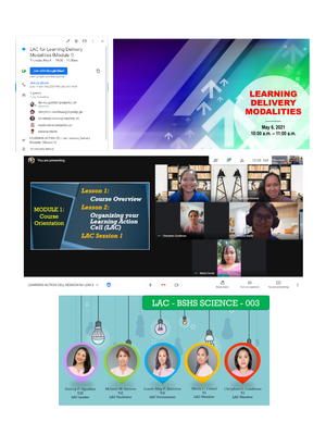 LAC 3A - LAC Session for teachers output 3a - General Education - Studocu