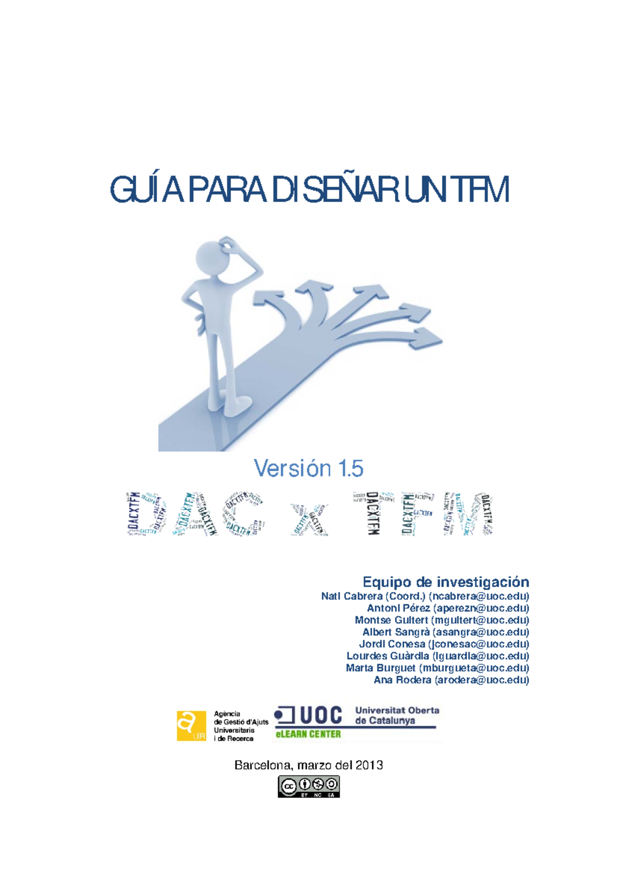 Guía para diseñar un TFM versió definitiva - GUÍA PARA DISEÑAR UN TFM ...