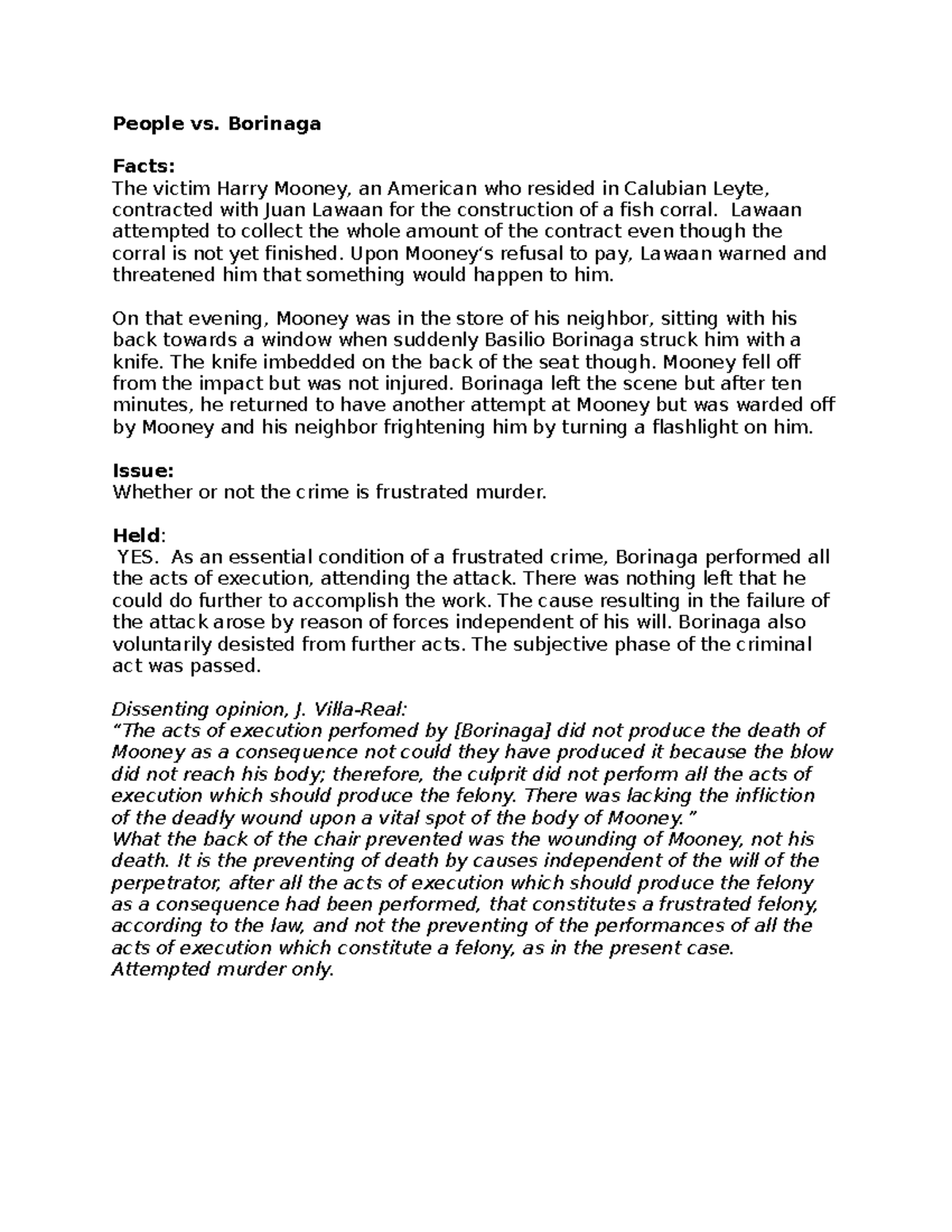 126831056 People v Borinaga - People vs. Borinaga Facts: The victim ...