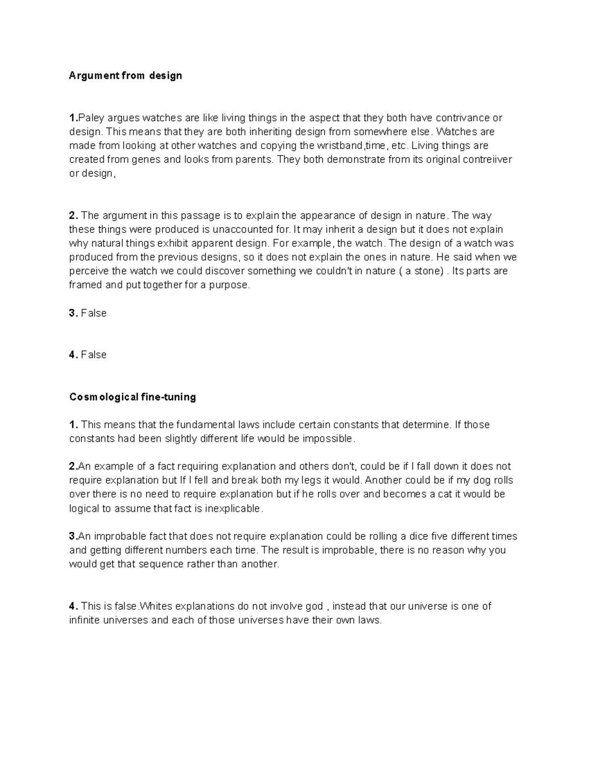 Reading questions PHL - Question/answer from PHL book on fine-tuning ...