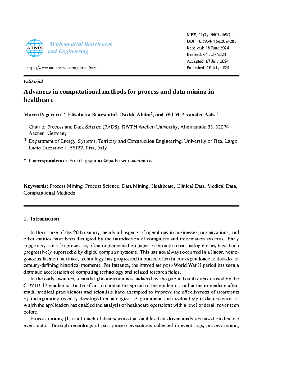 Data mining - aimspress/journal/mbe MBE, 21(7): 6603–6607. DOI: 10/mbe ...