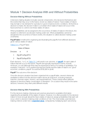 Decision Tree Excel applications - Expected monetary value (EMV) The ...
