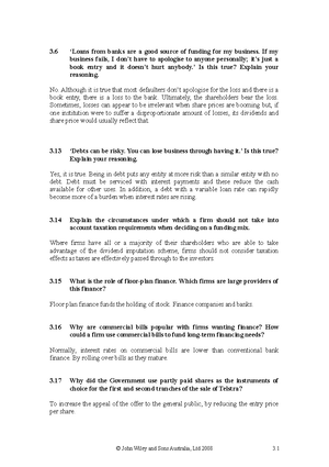 Chapter 4 Tutorial Questions - © John Wiley and Sons Australia, Ltd ...