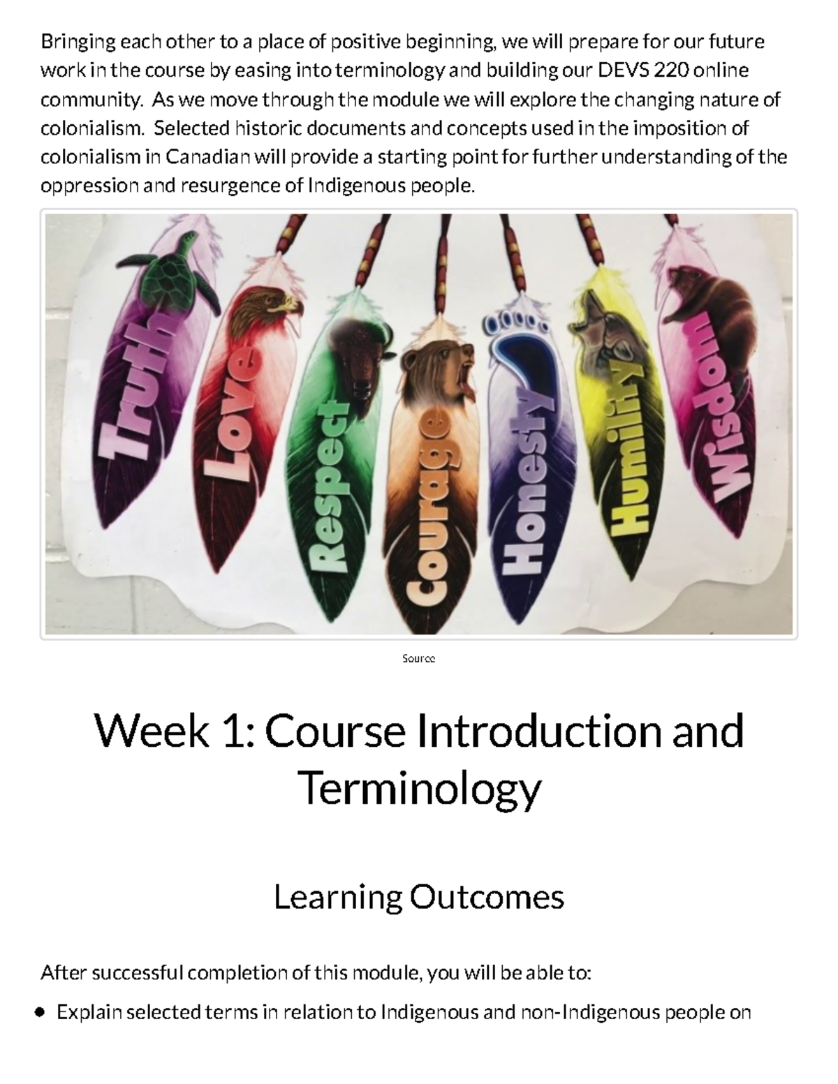 Module 1 - Week 1: Course Introduction and Terminology - DEVS 220 ...