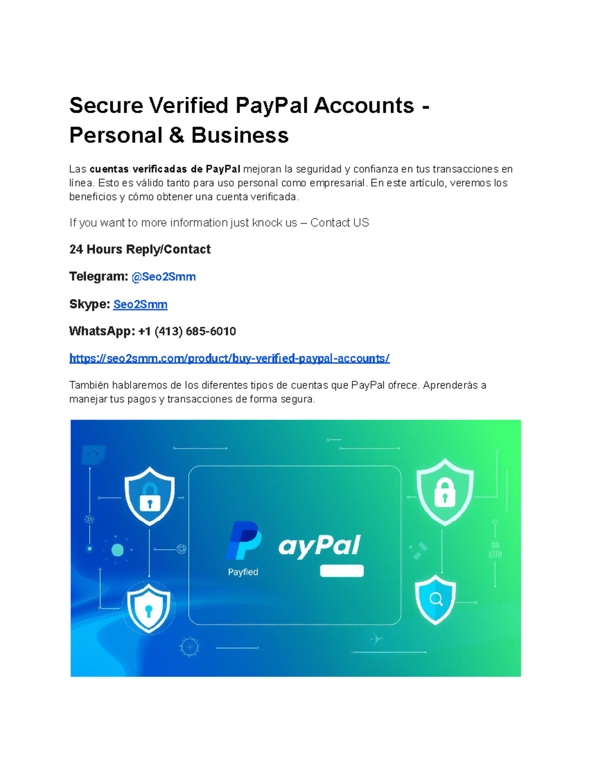 Fully Safe verified Pay Pal accounts (personal and business) - Secure ...