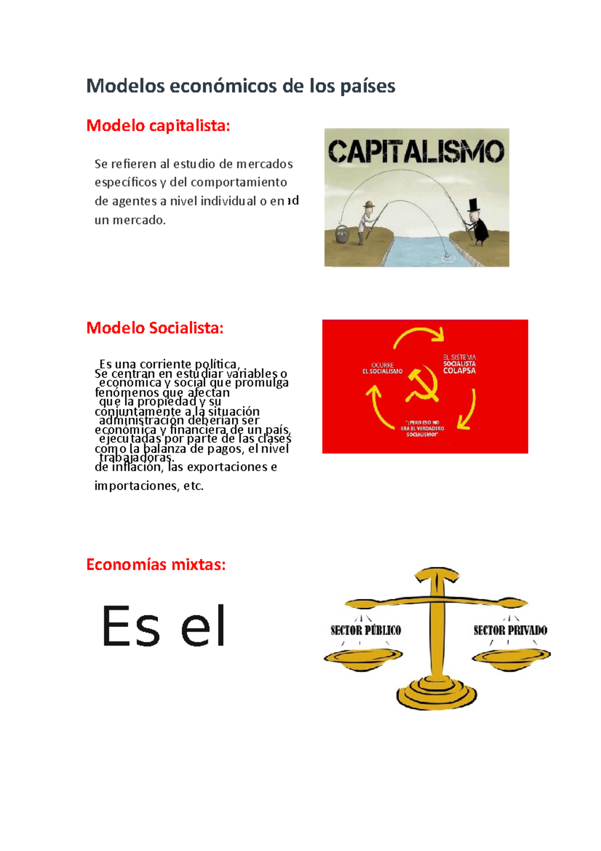 Modelos económicos de los países - Modelos económicos de los países ...