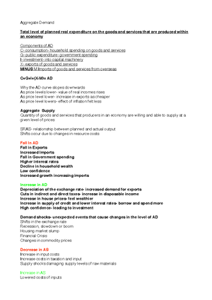 Key Economics definitions - Demand: the amount of goods and services ...