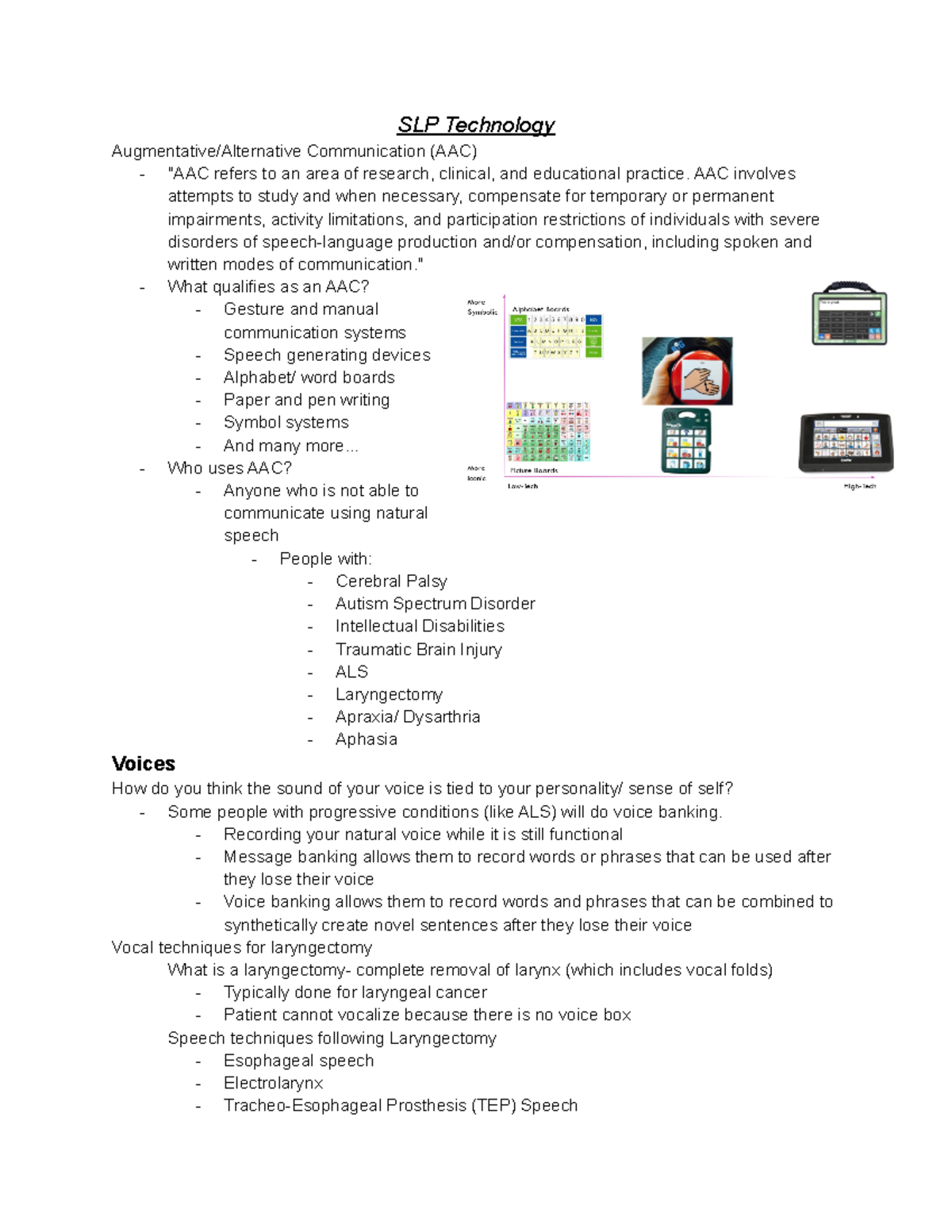 Technology for Communication Disorders - SLP Technology Augmentative ...