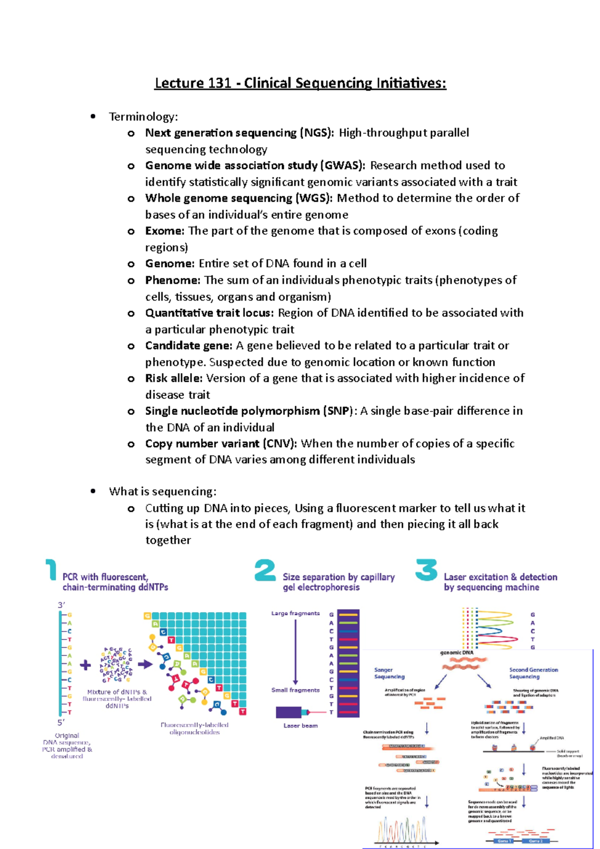 Lecture 131 - Clinical Sequencing Initiatives - Lecture 131 - Clinical Sequencing Initiatives ...