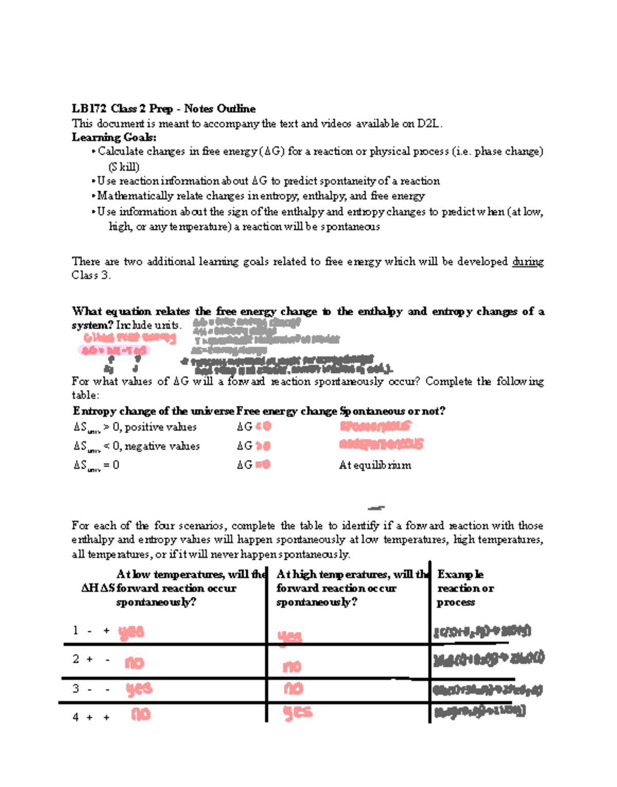 LB172 Class 2 Notes Outline-2 - LB172 Class 2 Prep - Notes Outline This ...