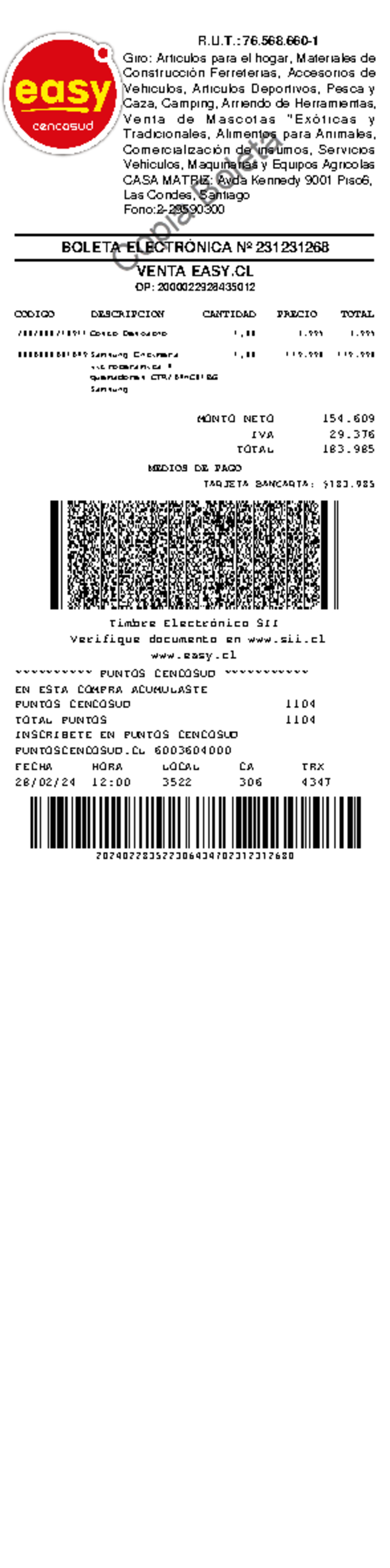 Examen para dossier TEL ...