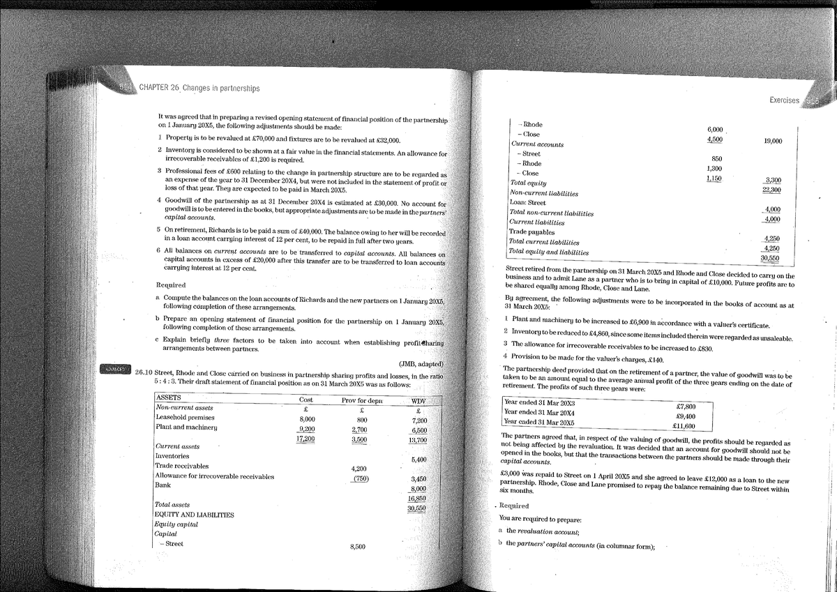 Tutorial Changes in partnership - Corporate Account - Studocu