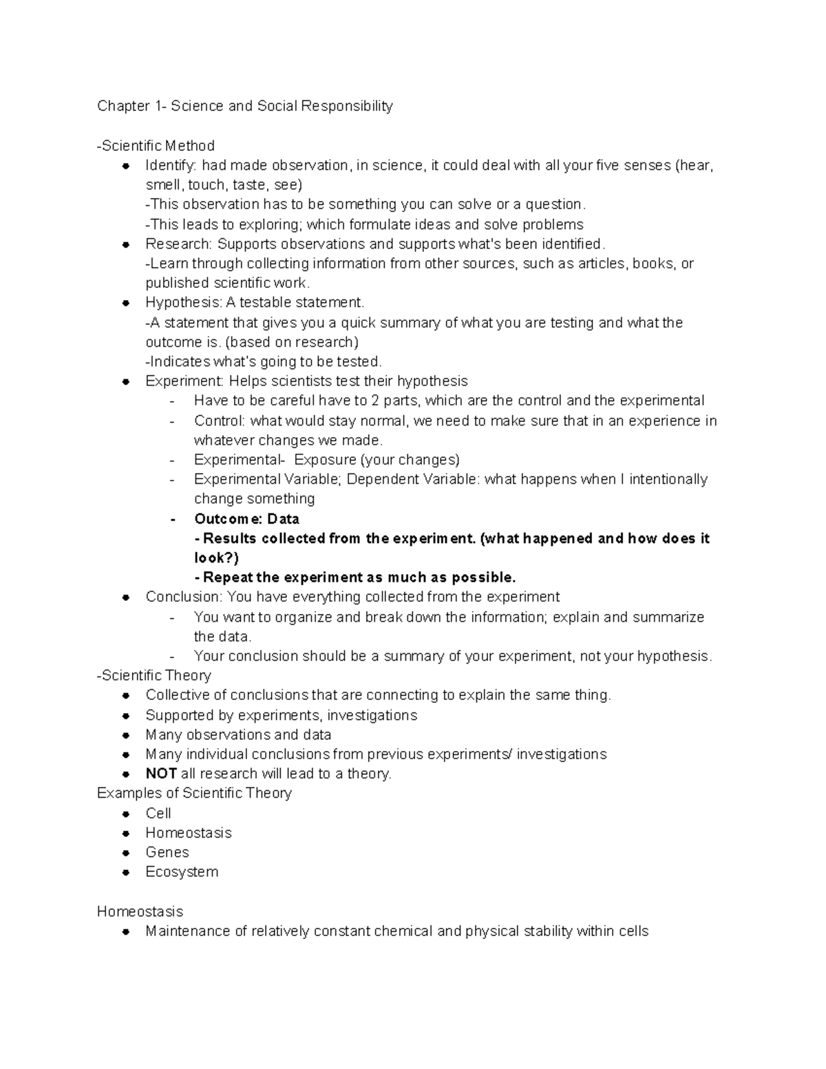 bio chapter 13 the cell and human body - Chapter 1- Science and Social ...