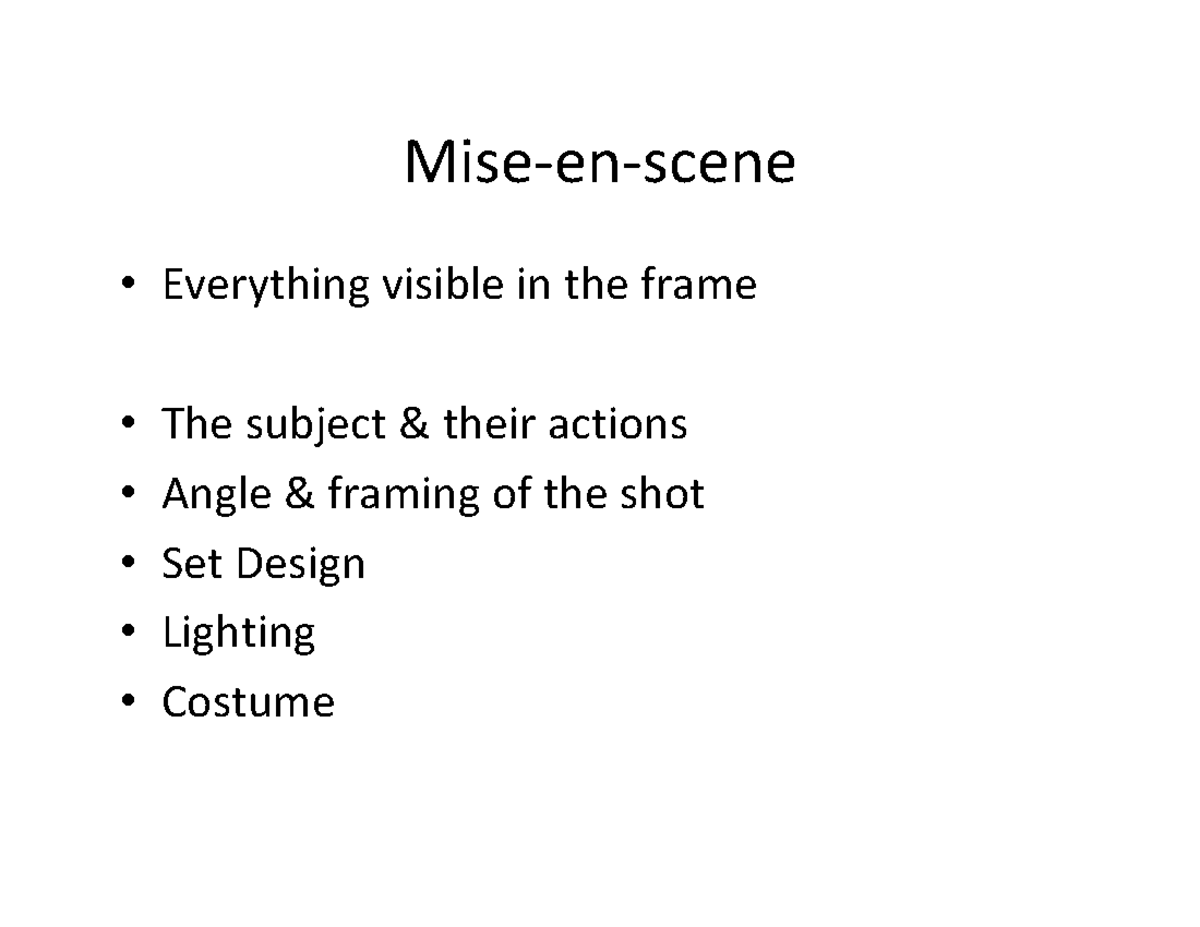Week 2 The Frame copy 2 - week 2 notes about framing - TVRA 2420 - Mise ...