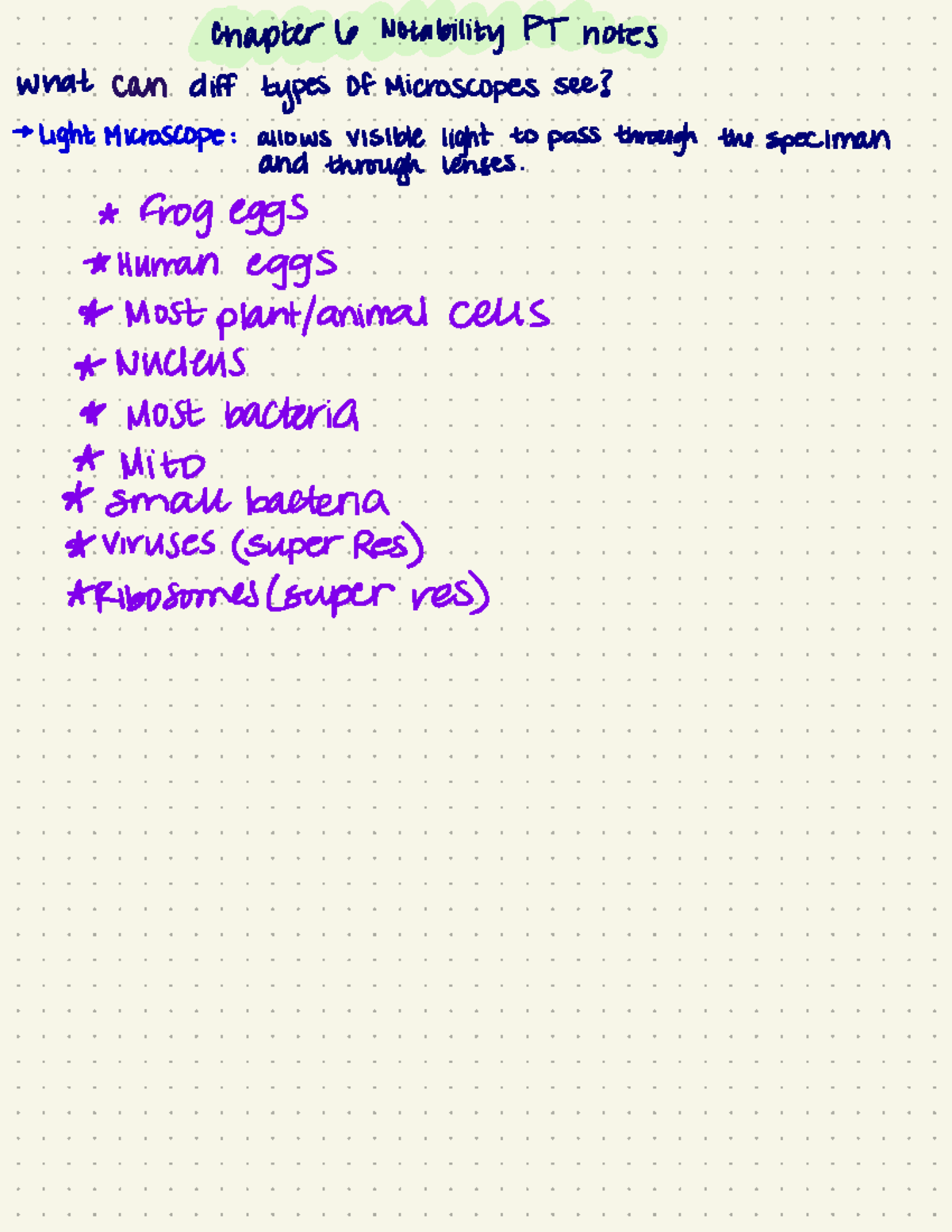 Review Ch 6-10 Lecture, Majors Bio1406 TCCD - chapter 6 Notability PT ...