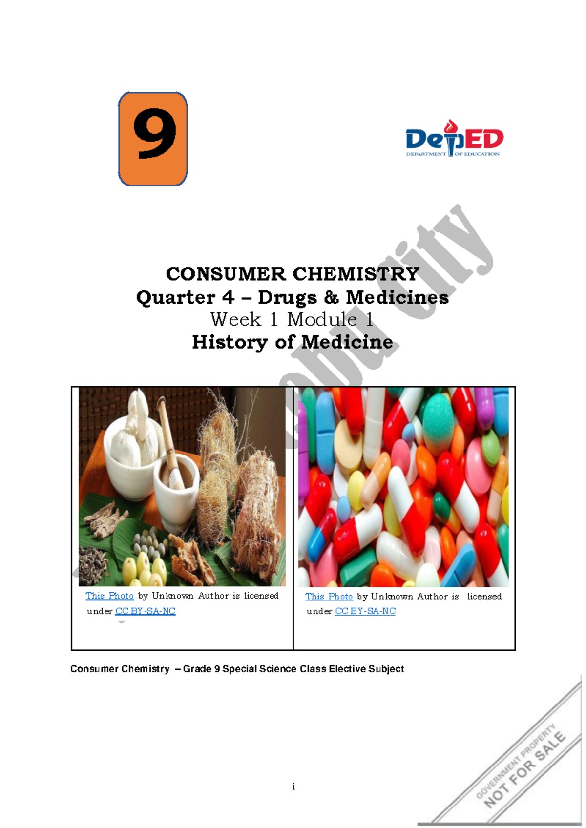 Q4 Module 1 Con Chem - enhance knowledge - i 9 9 CONSUMER CHEMISTRY ...