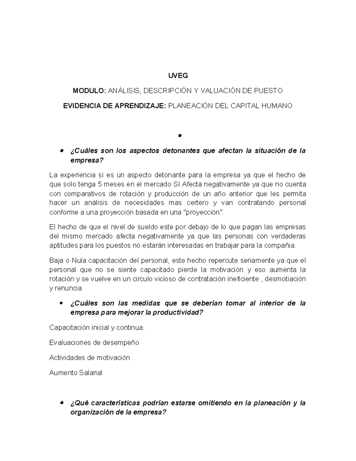 Planeaciondel Capital Humano Studoku - UVEG MODULO: ANÁLISIS ...