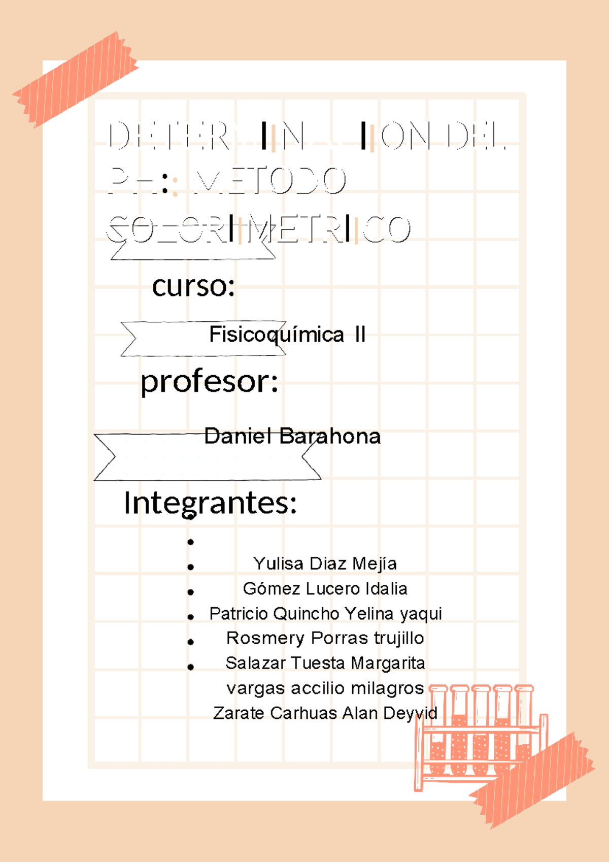 Documento A4 Portada Proyecto Química Ilustrado Melocotón (2) - DD EE ...